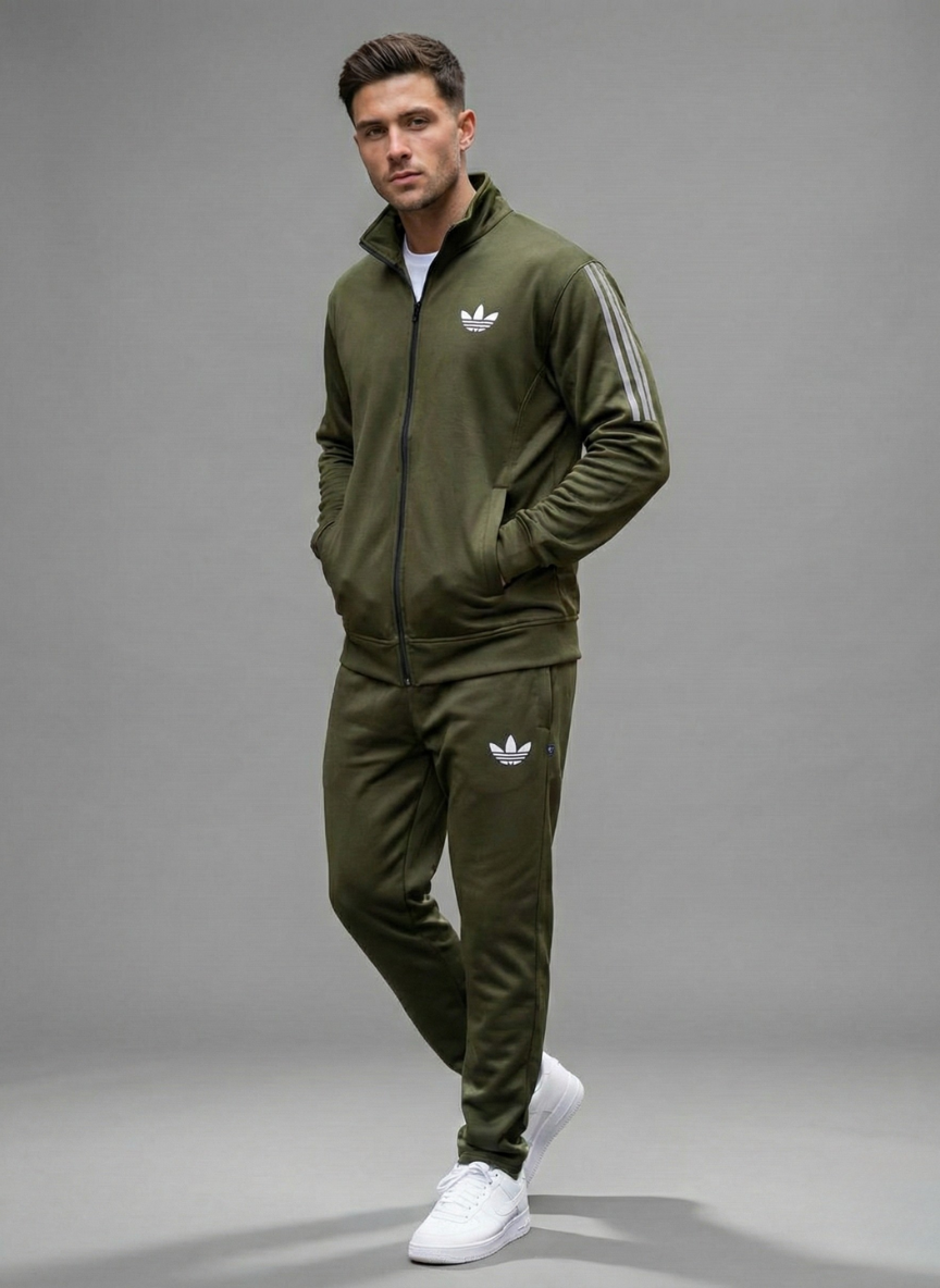 Signature Forest Tracksuit – Deep Green – Revon